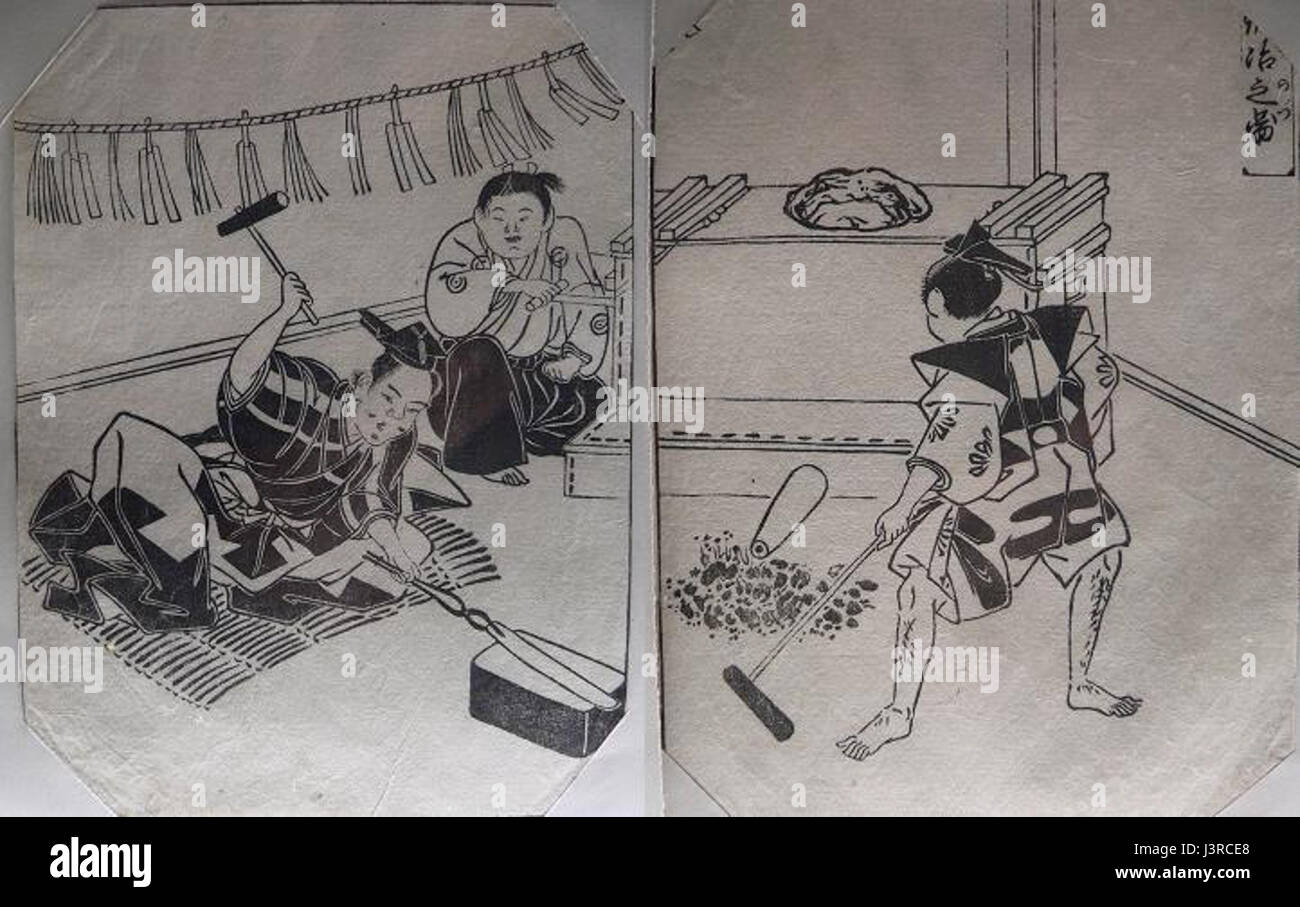 A Japanese blacksmith specializes in the traditional craft of forging ...