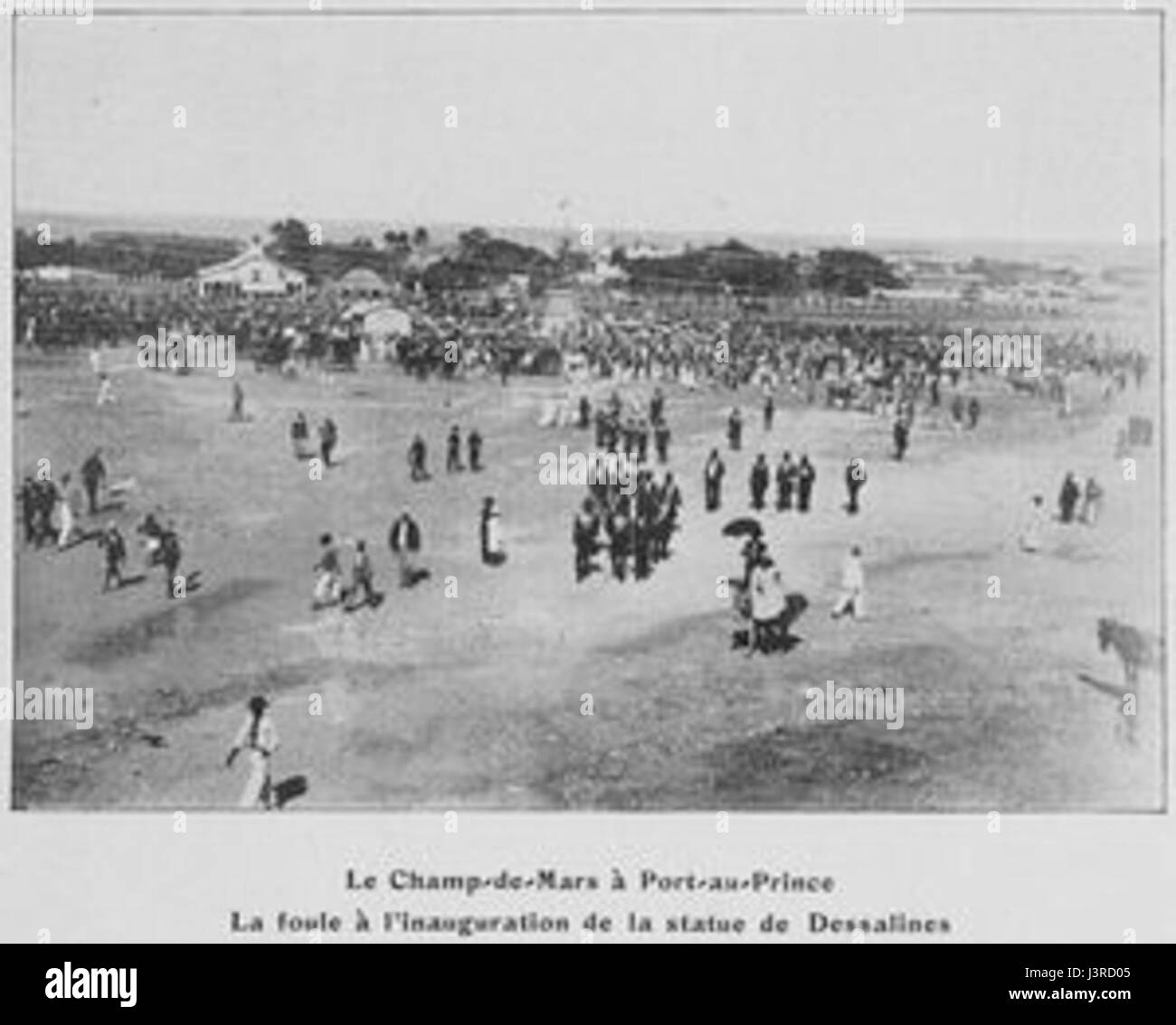 Inauguration de la statue de Dessalines en 1910 Stock Photo - Alamy