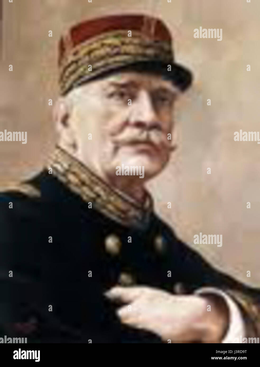 The color portrait of General Joseph Joffre, a French military leader ...