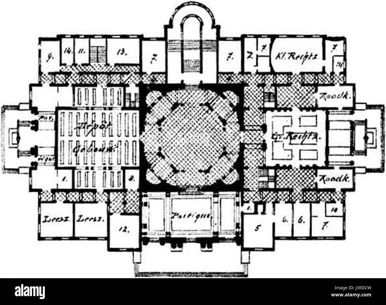 Old palace plan Black and White Stock Photos & Images - Alamy