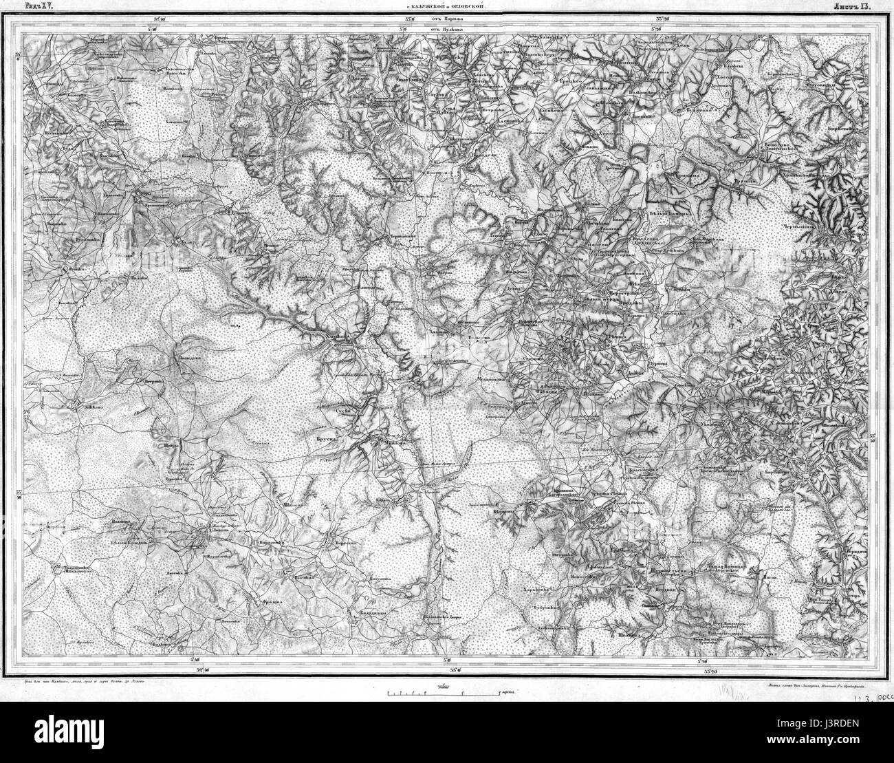 Kaluga map Black and White Stock Photos & Images - Alamy