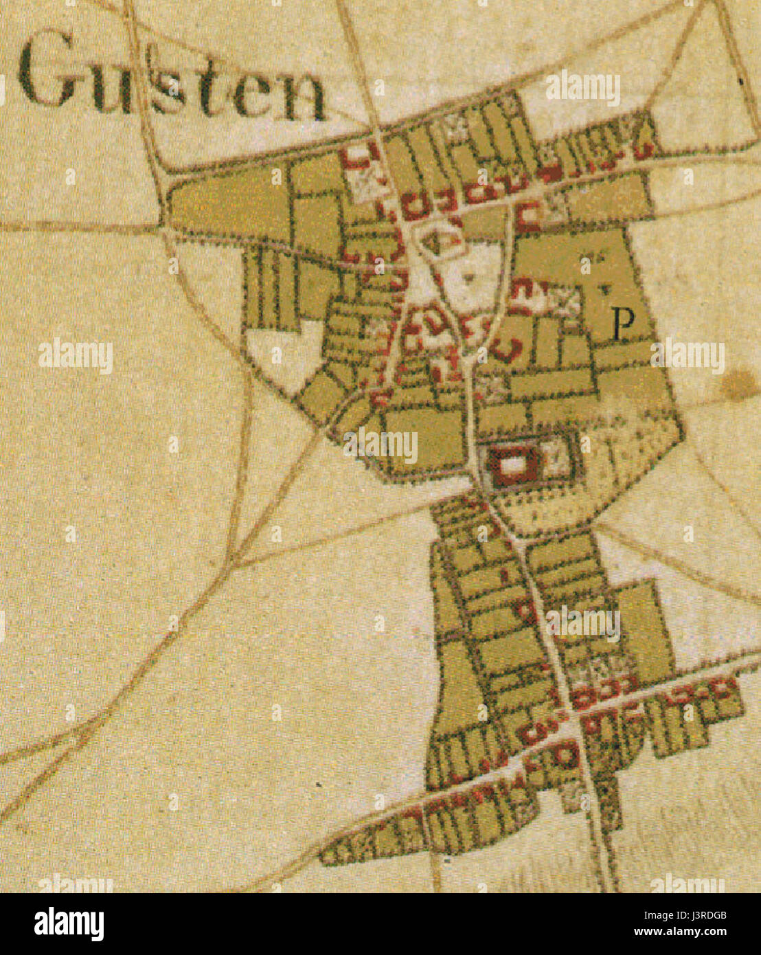 An early 19th century map of the Juelich region, created by Guesten and ...