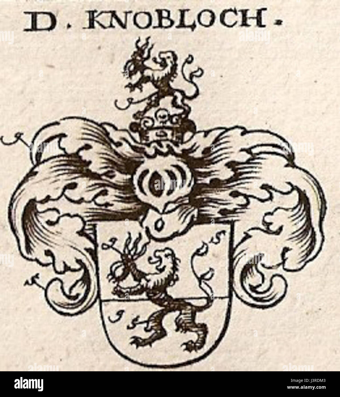 'Knobloch Wappen 14' refers to a specific coat of arms associated with ...