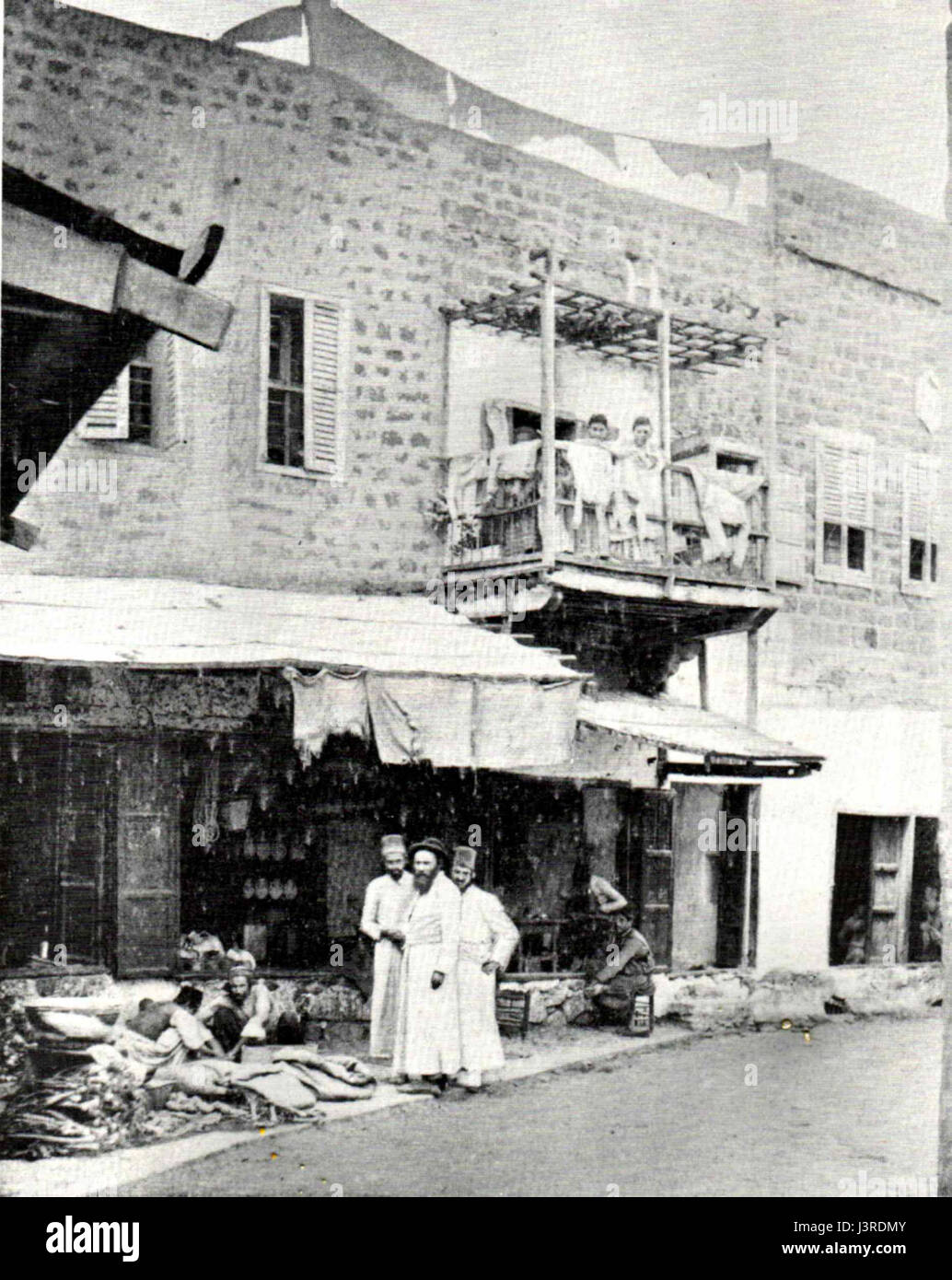 A historical photograph from 1894 depicting Jewish residents in ...