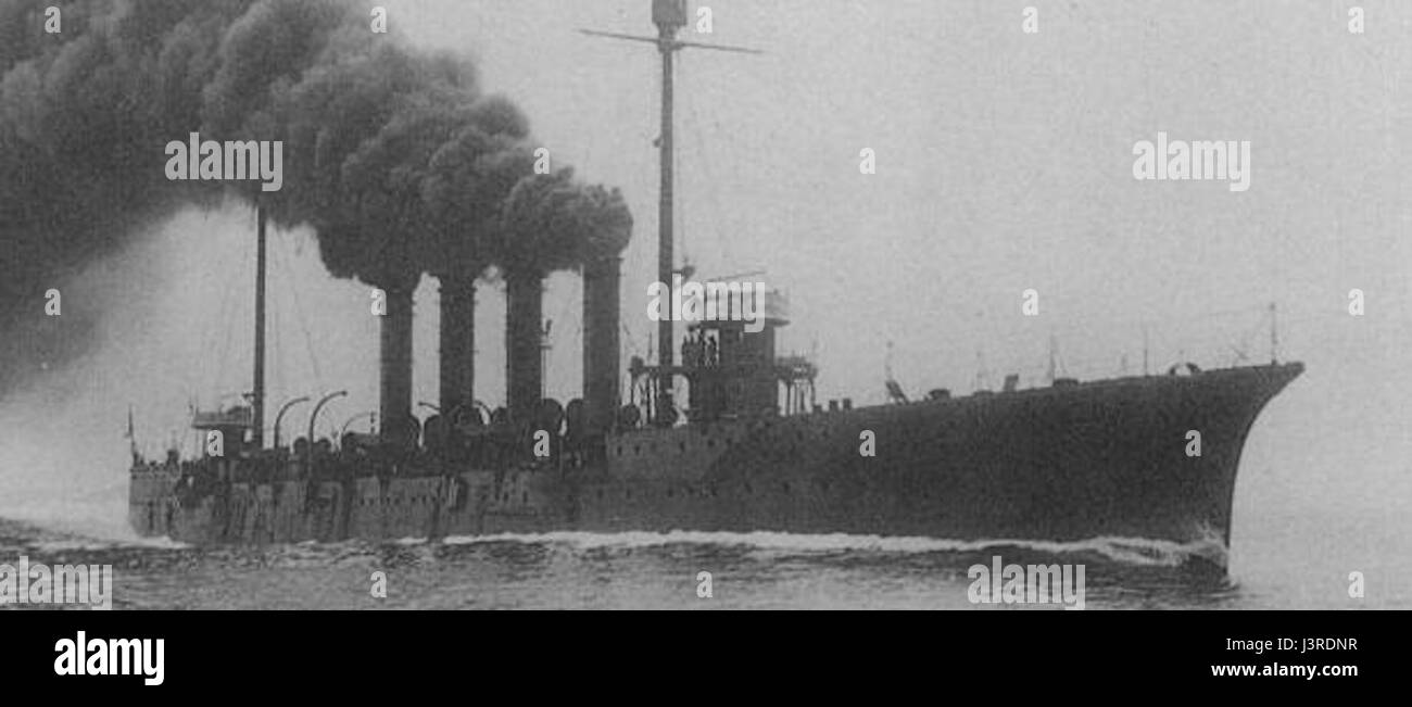 Japanese cruiser Yahagi 1912 Stock Photo - Alamy