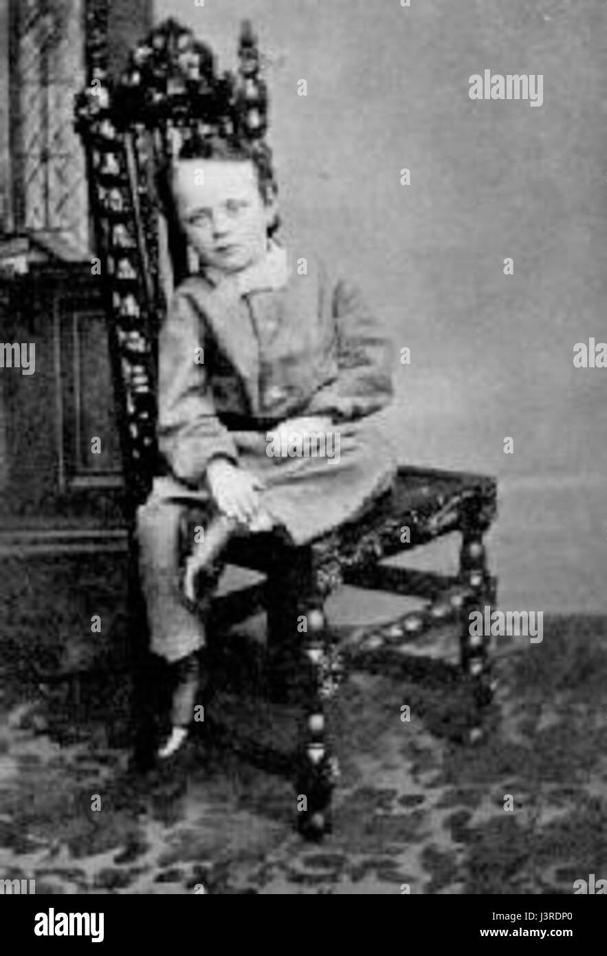 J.J. Thomson, later a renowned physicist, is depicted as a child in ...
