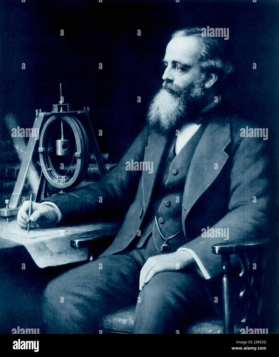 James Clerk Maxwell sitting Stock Photo - Alamy