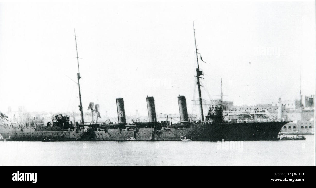 Japanese cruiser Tone in 1911 Stock Photo - Alamy