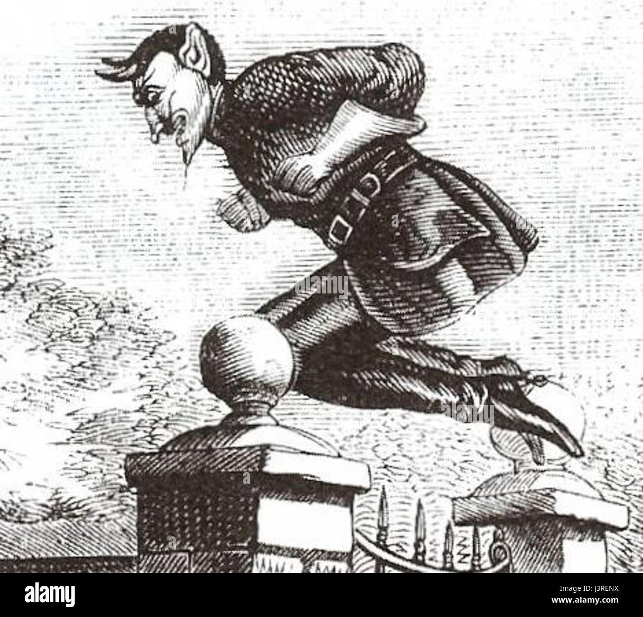 Jack the Devil Penny Dreadfuls 1838 Stock Photo - Alamy