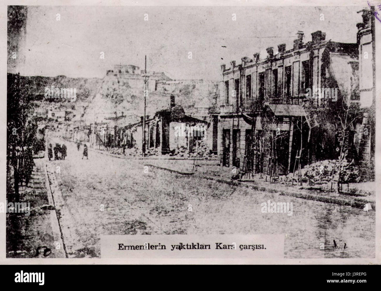 Kars shopping district burned down during Caucasus Campaign in WWI ...