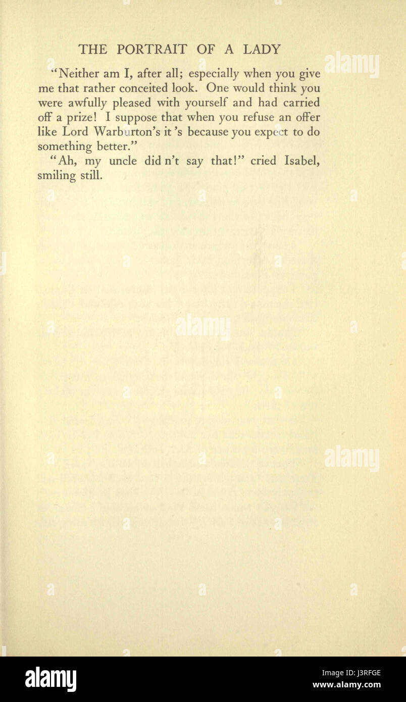 In 'The Portrait of a Lady', volume I, page 193, James presents an ...