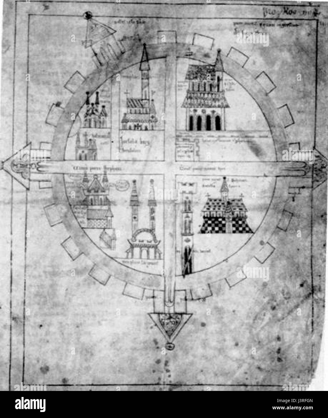 Old jerusalem map hi-res stock photography and images - Alamy