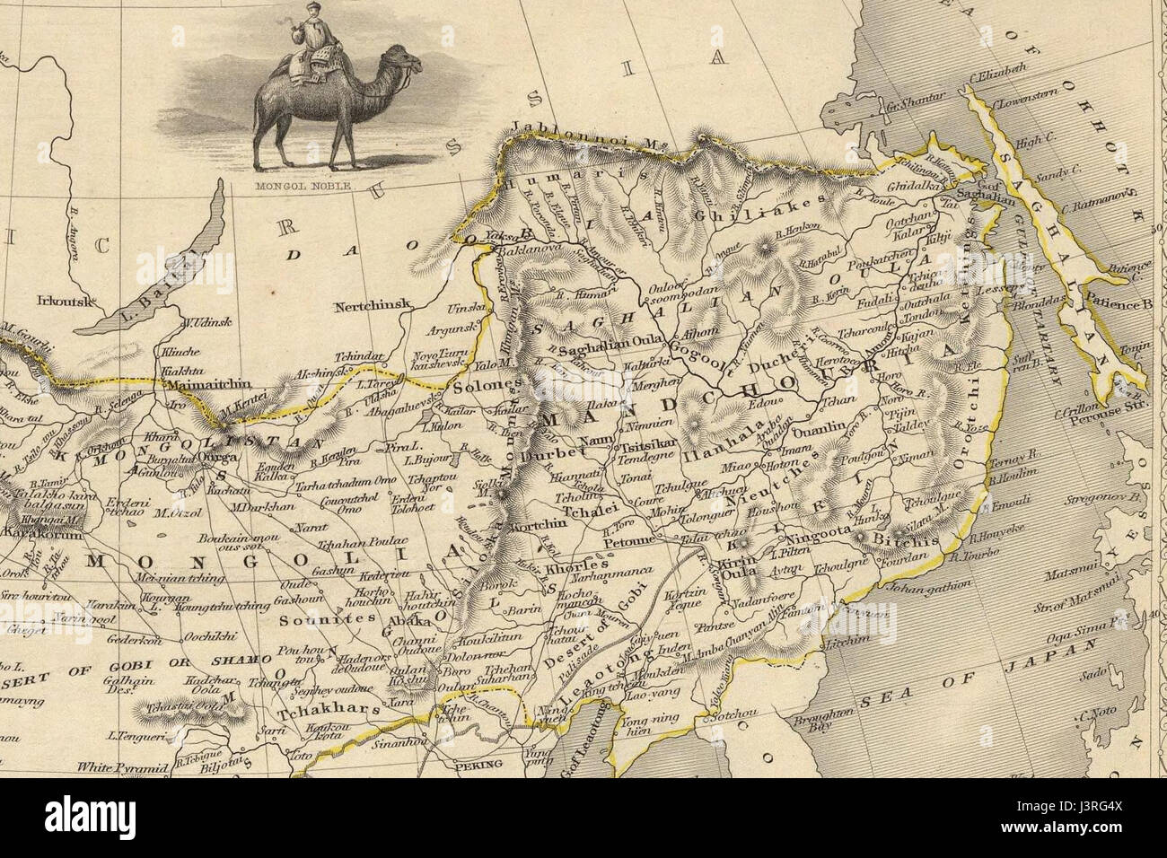 Northeast asia map hi-res stock photography and images - Alamy