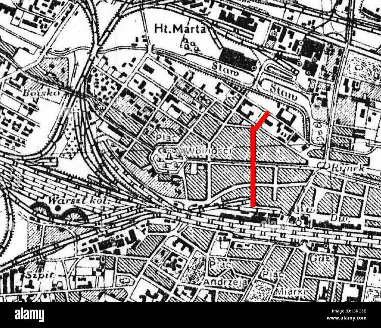 Old map of katowice hi-res stock photography and images - Alamy