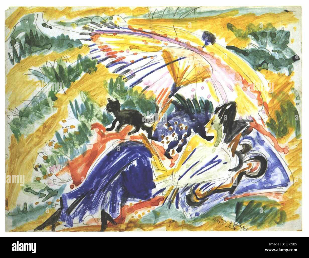 'Kirchner Im Sonnenbad' refers to a painting by Ernst Ludwig Kirchner ...