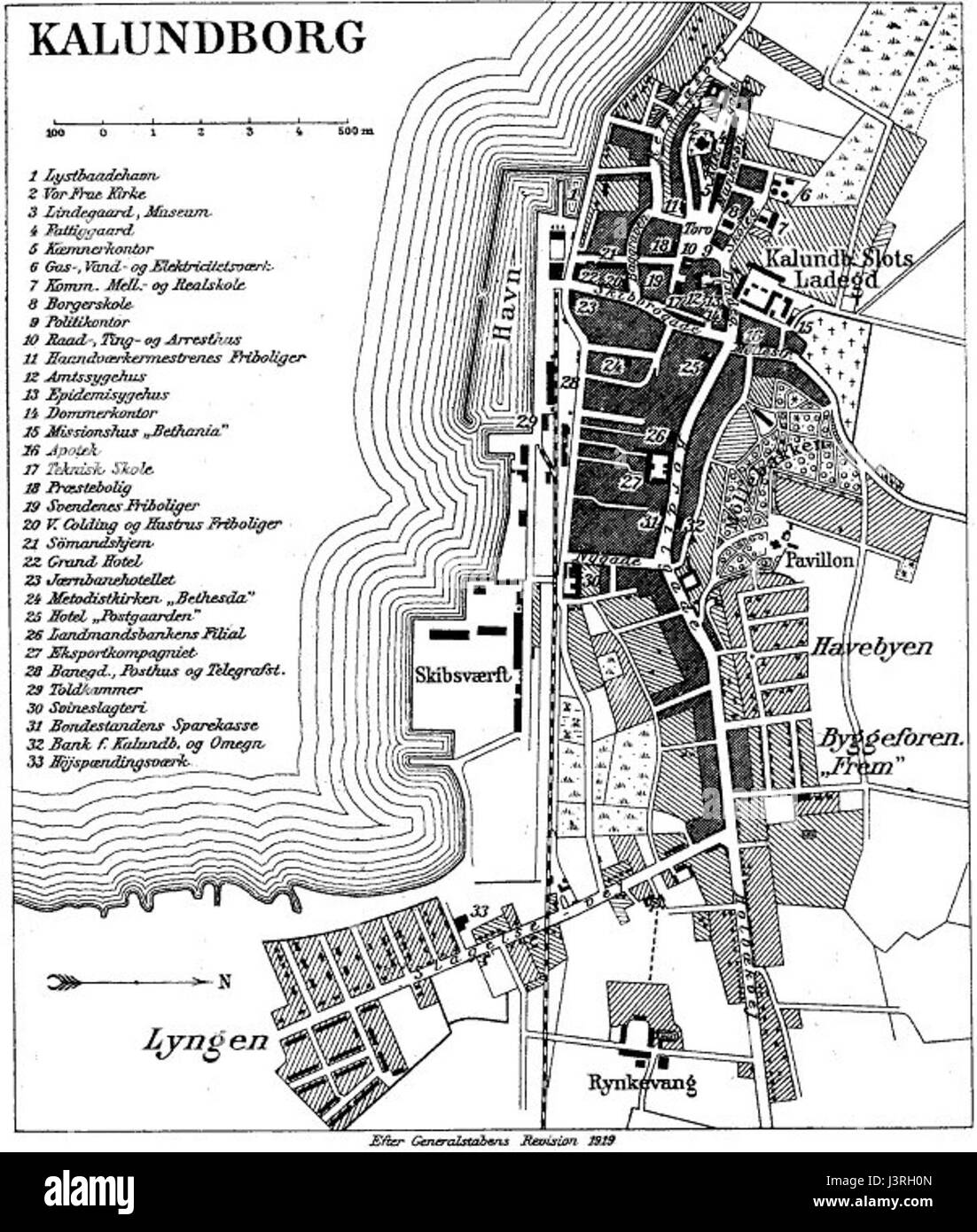 Kalundborg map hi-res stock photography and images - Alamy