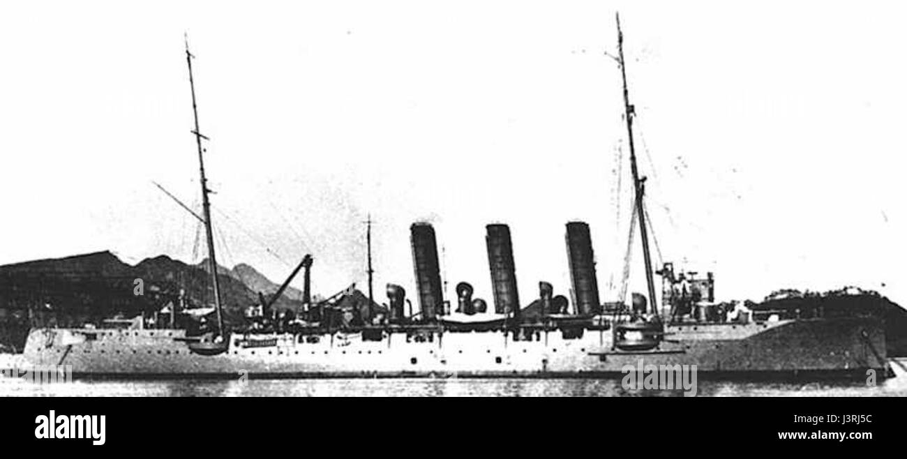 Japanese cruiser Tsushima Stock Photo - Alamy