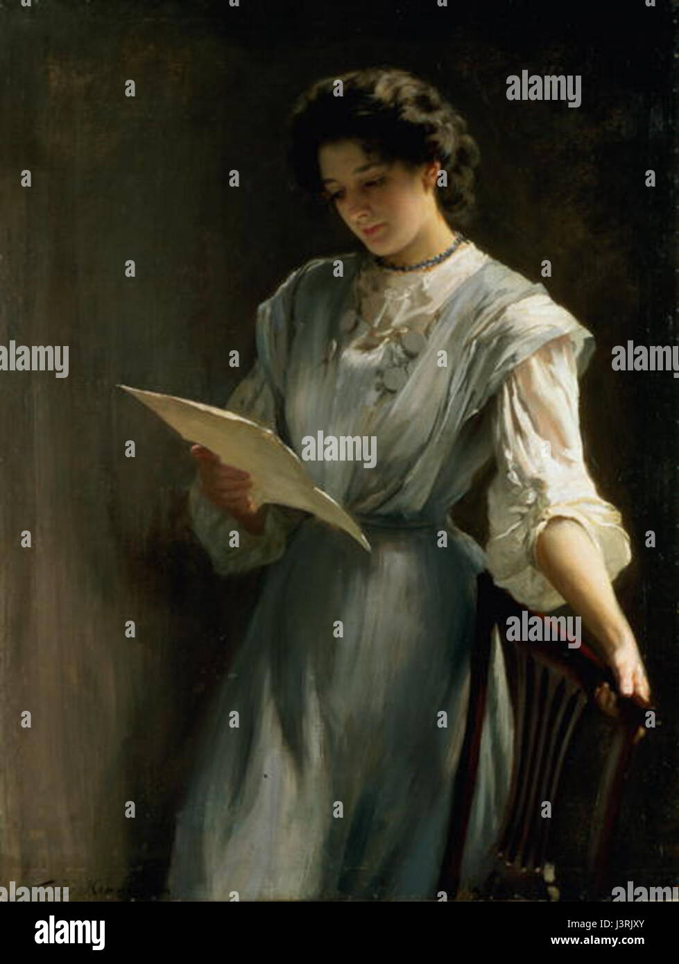 Reading of letter historic hi-res stock photography and images - Alamy