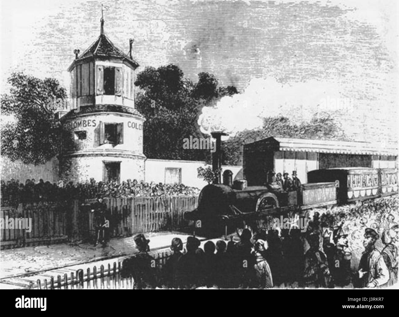 The inauguration of the Colombes railway station marked a significant ...