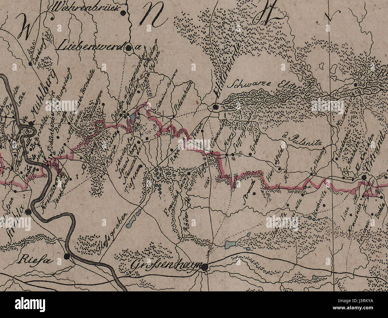 Map german states on hi-res stock photography and images - Alamy