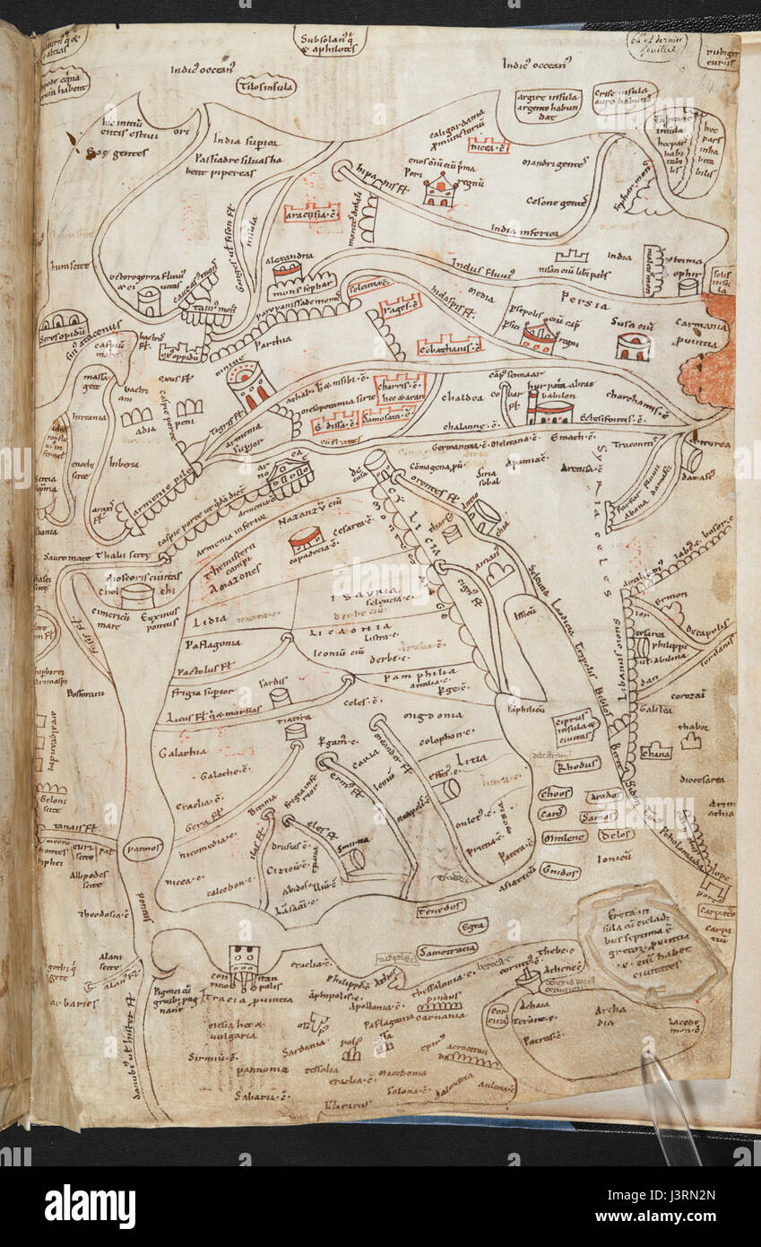 Medieval asia map hi-res stock photography and images - Alamy