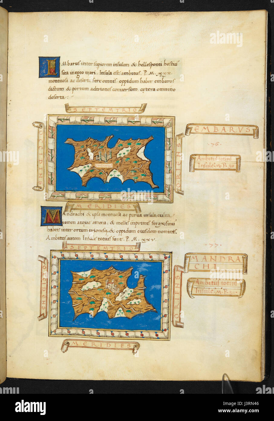 Insularium Illustratum is an illustrated manuscript depicting islands ...