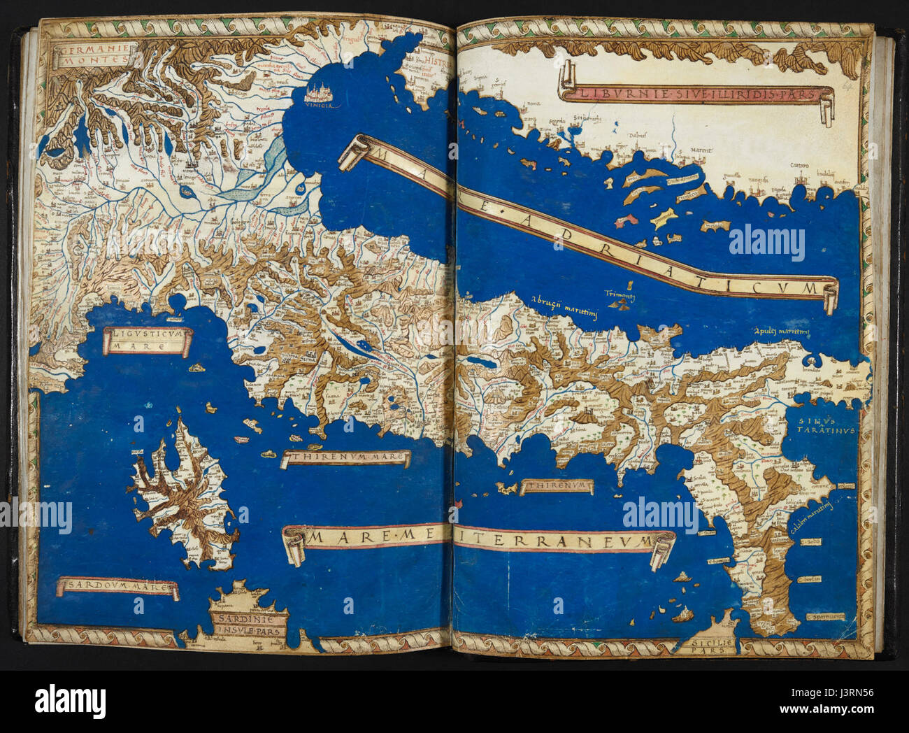 An illustration from the 'Insularium Illustratum' manuscript ...