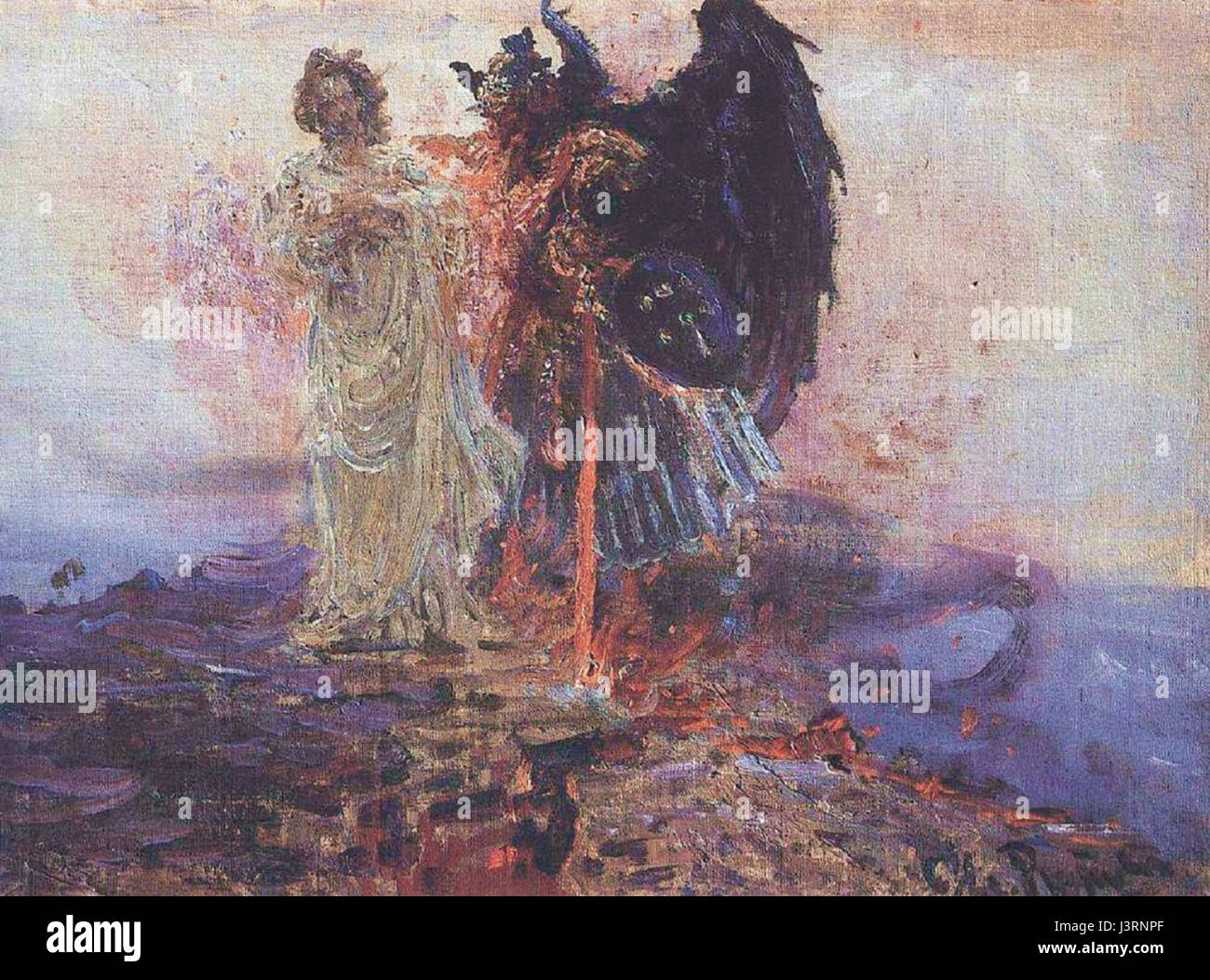 Painting depicts biblical figures hi-res stock photography and images ...