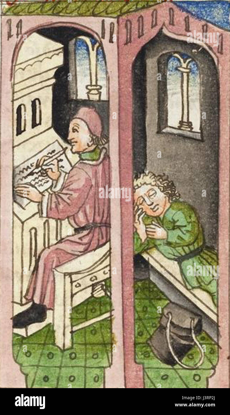 This image features a page from 'Gesta Romanorum', a collection of ...