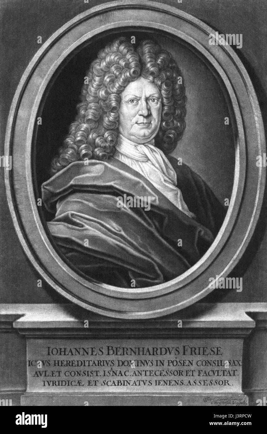 Johann Bernhard Friese was a renowned artist and engraver known for his ...