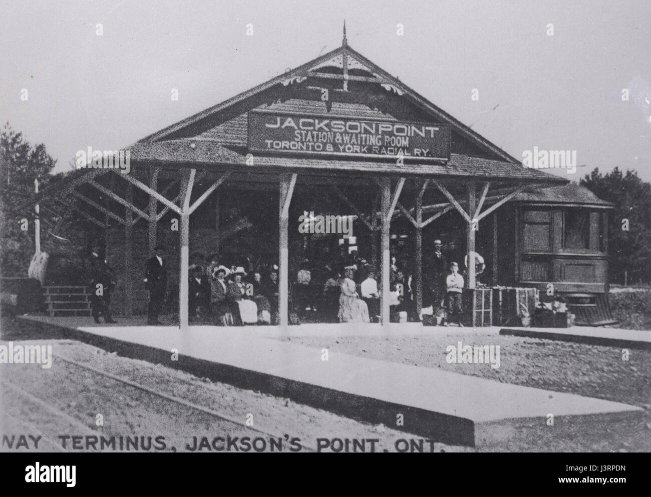 Jackson's Point Station of the Toronto and York Radial Railway Stock ...