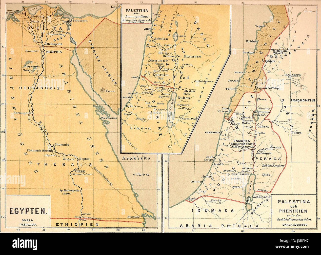 Egypt map landmarks hi-res stock photography and images - Alamy