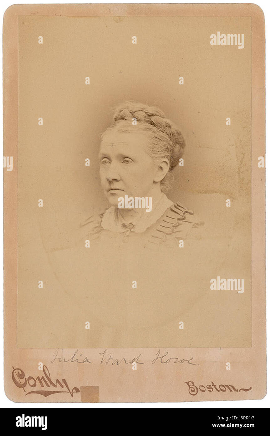 Julia Ward Howe by Conly c1890 Stock Photo - Alamy