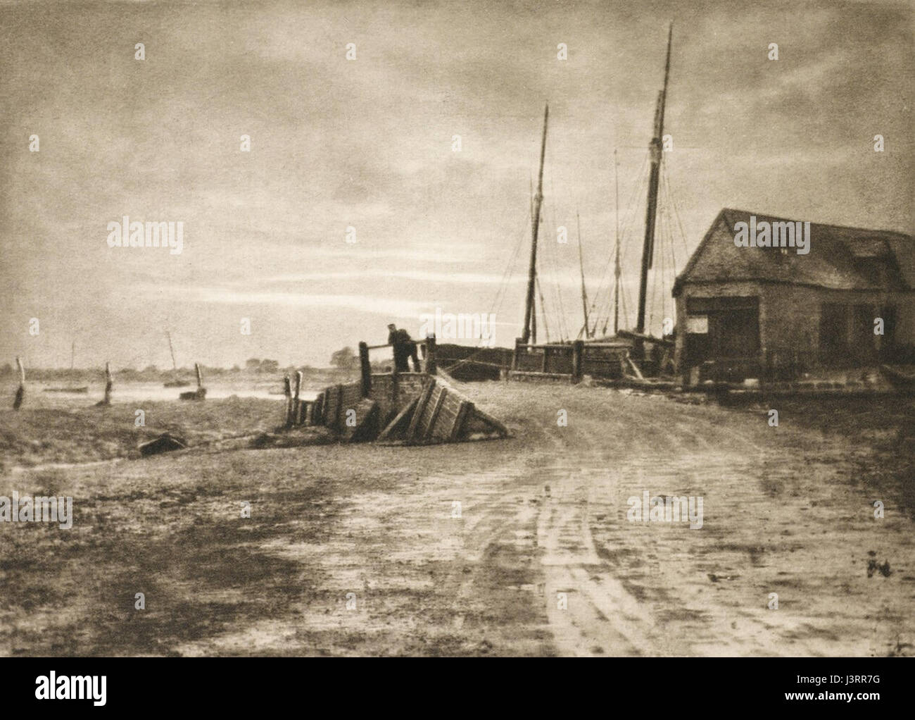 'Job, Evening' is a painting by the artist depicting the biblical ...