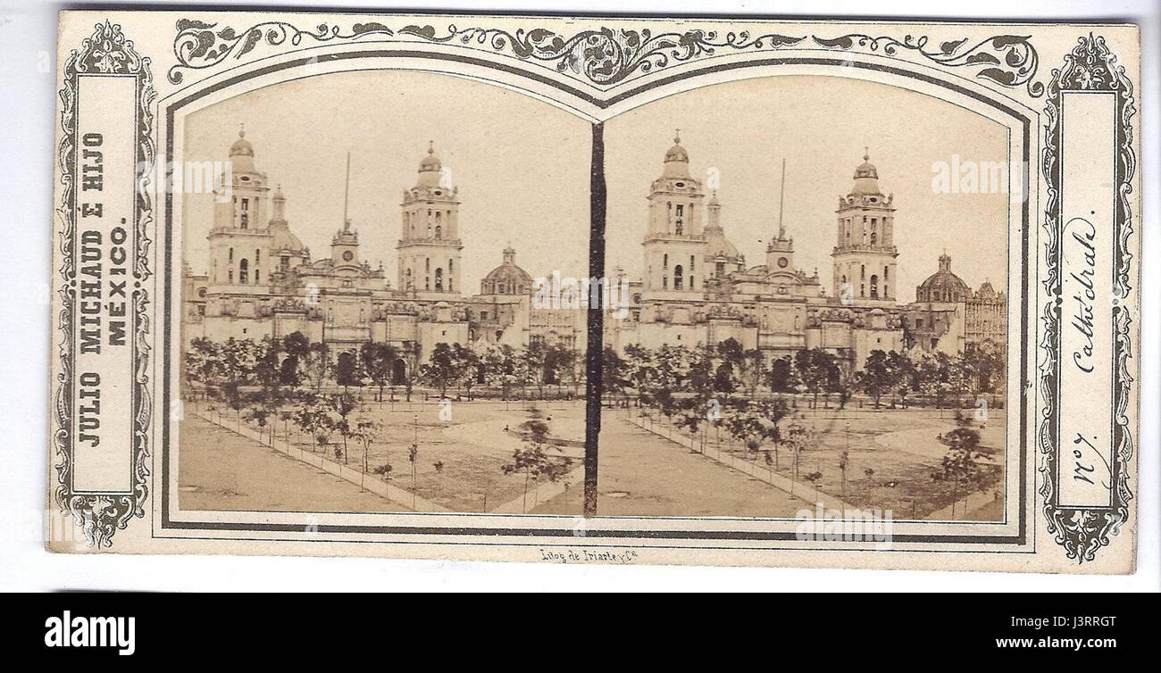 A historical photograph from around 1860, attributed to Julio Michaud E ...