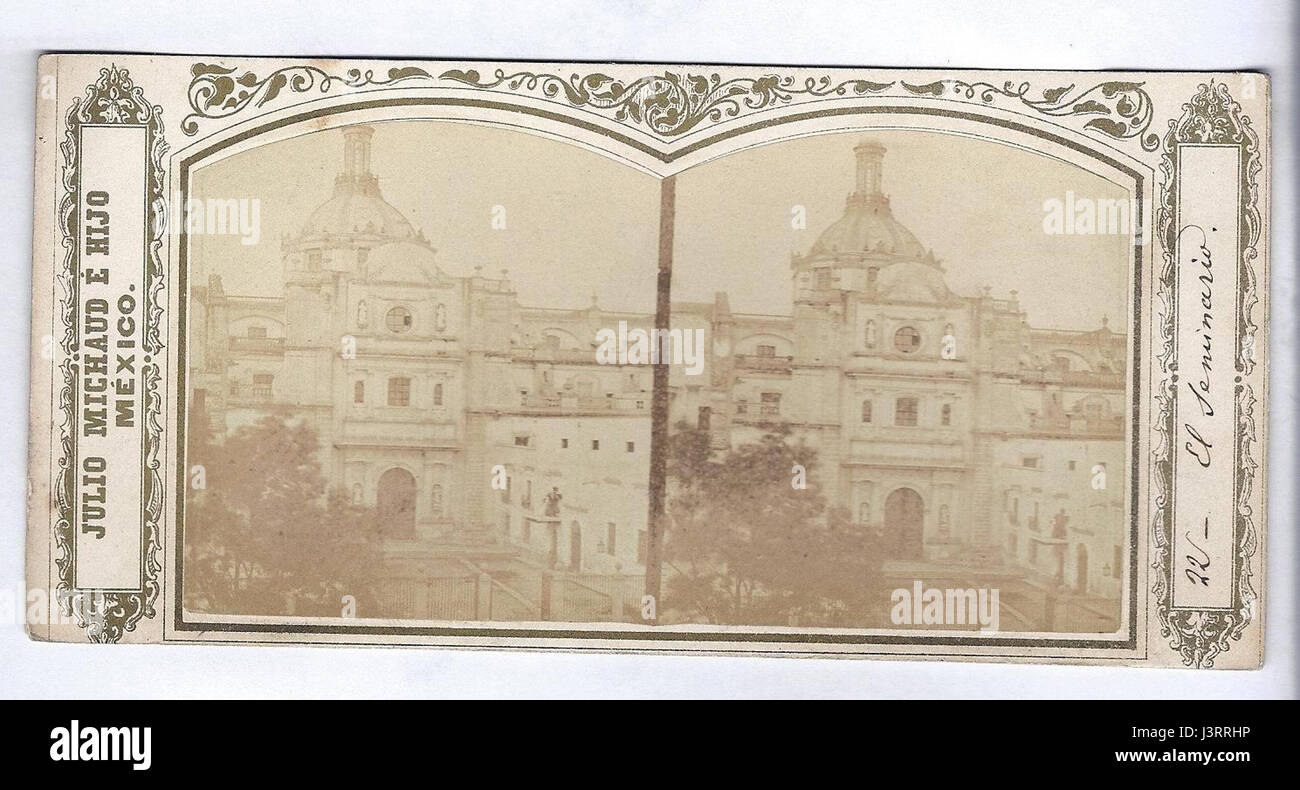 Julio Michaud E Hijo c1860 n22 El Seminario Stock Photo - Alamy