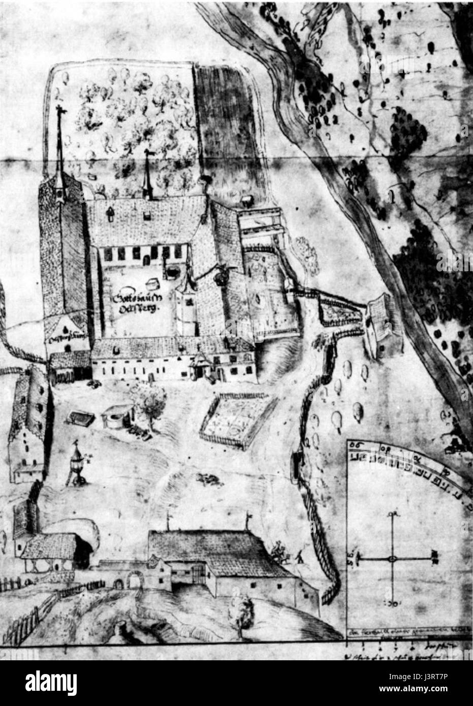 This image portrays Kloster Olsberg, a monastery located in Germany ...