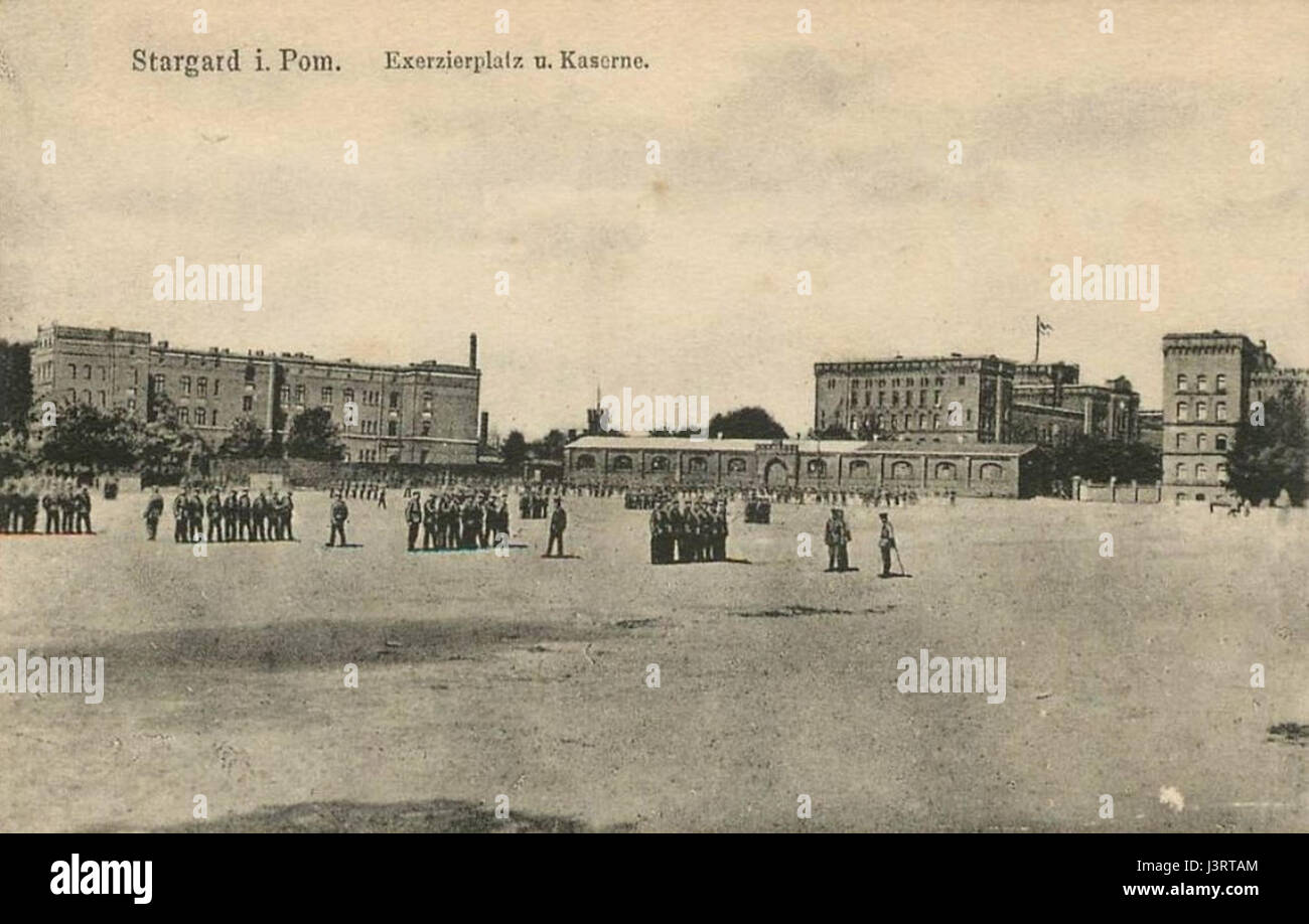 Kaserne Stargard czerwone Stock Photo - Alamy