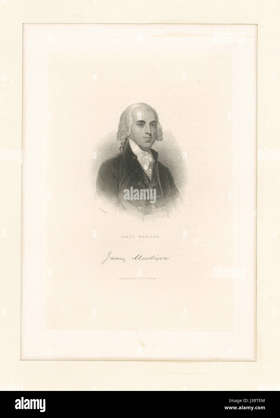 This portrait of James Madison, the 4th President of the United States ...