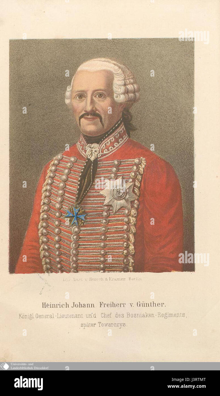 Johann Heinrich von Guenther Stock Photo - Alamy