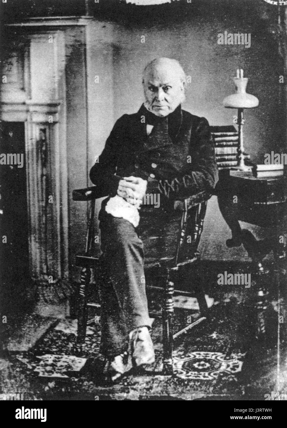 A portrait of John Quincy Adams, 6th President of the United States ...