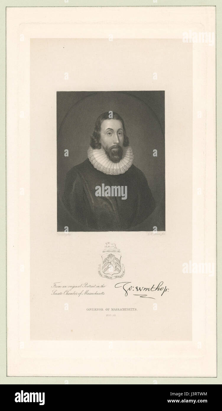 John Winthrop was the first governor of the Massachusetts Bay Colony ...