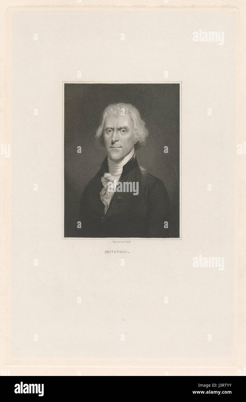 This portrait of Thomas Jefferson captures the likeness of the third ...