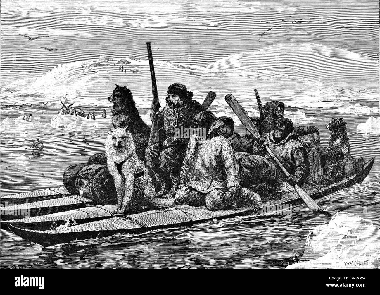 Klutschak Crossing Simpson Strait Stock Photo - Alamy