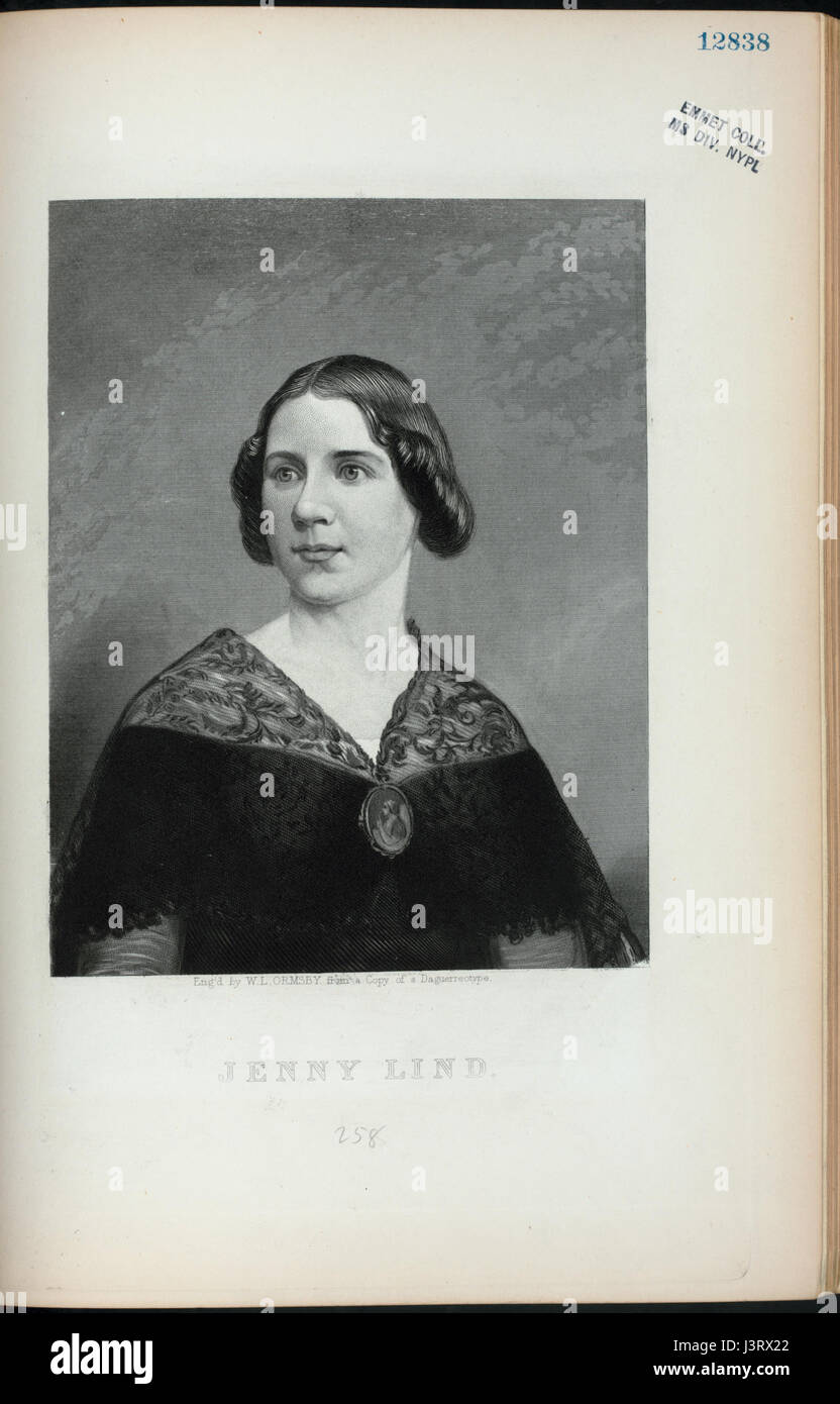 Jenny Lind was a renowned Swedish opera singer, often referred to as ...