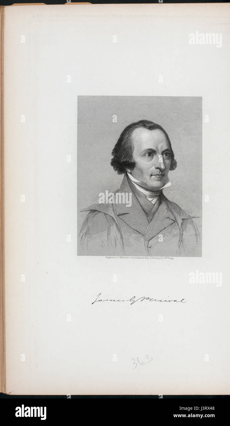 A portrait of James G. Percival, an American poet and geologist ...