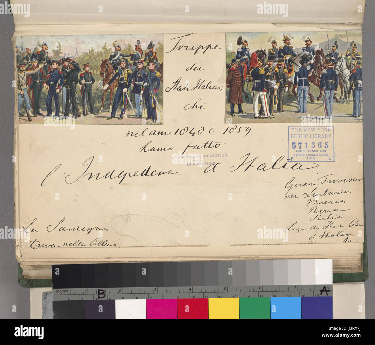 Map of italy 1848 hi-res stock photography and images - Alamy