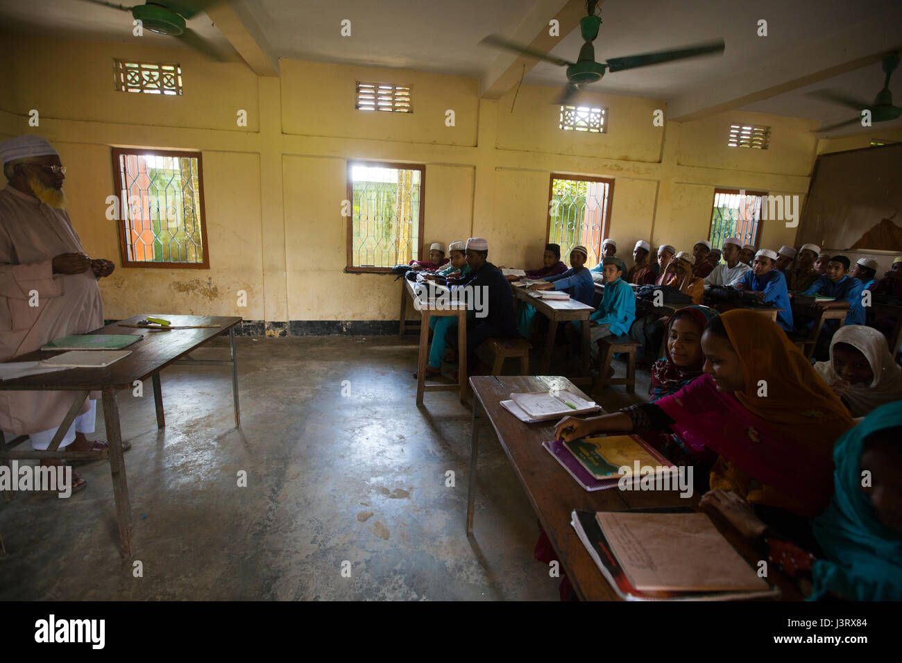 Students participate in madrasah class. Moulvibazar, Bangladesh Stock ...
