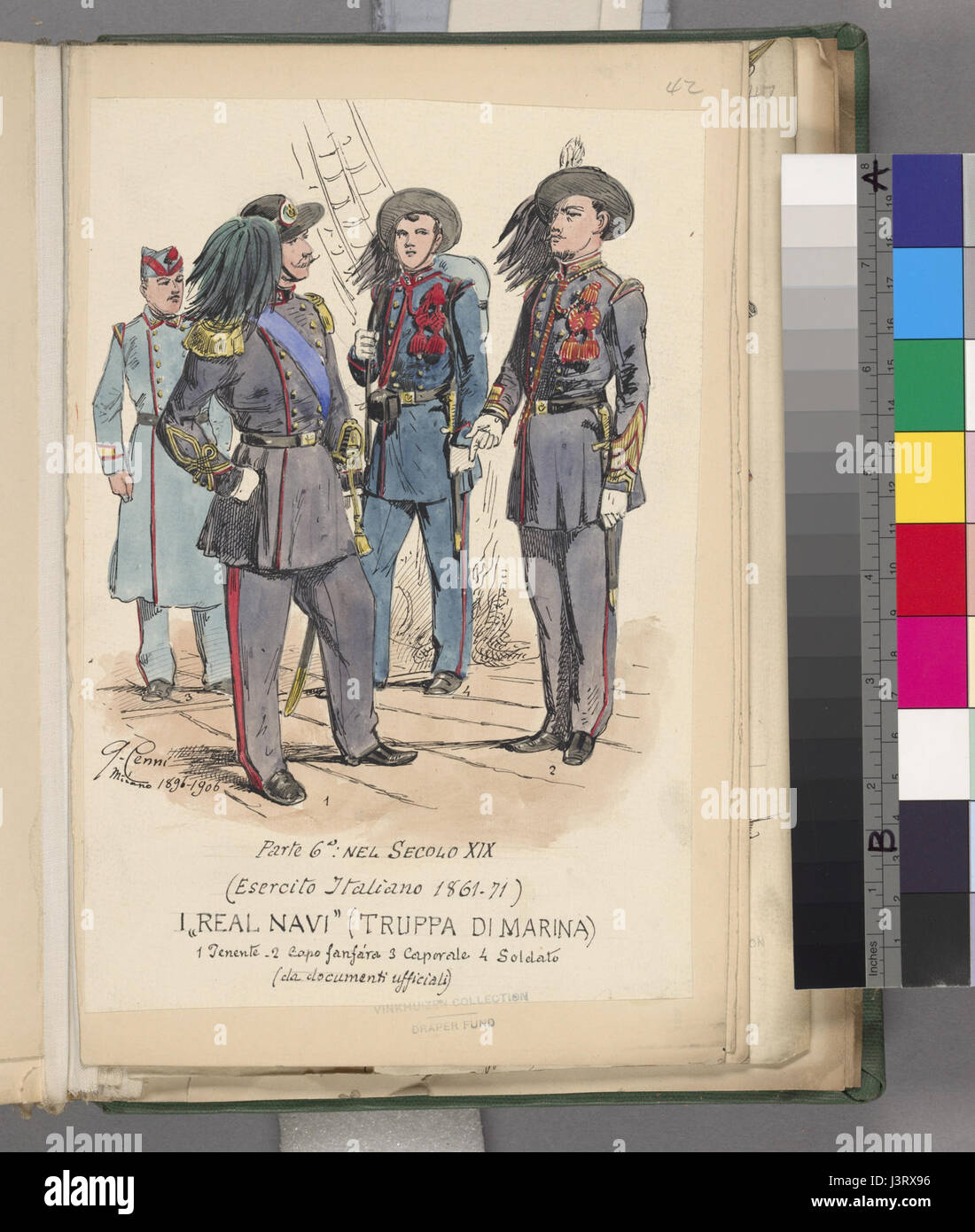 Map of italy 1870 hi-res stock photography and images - Alamy