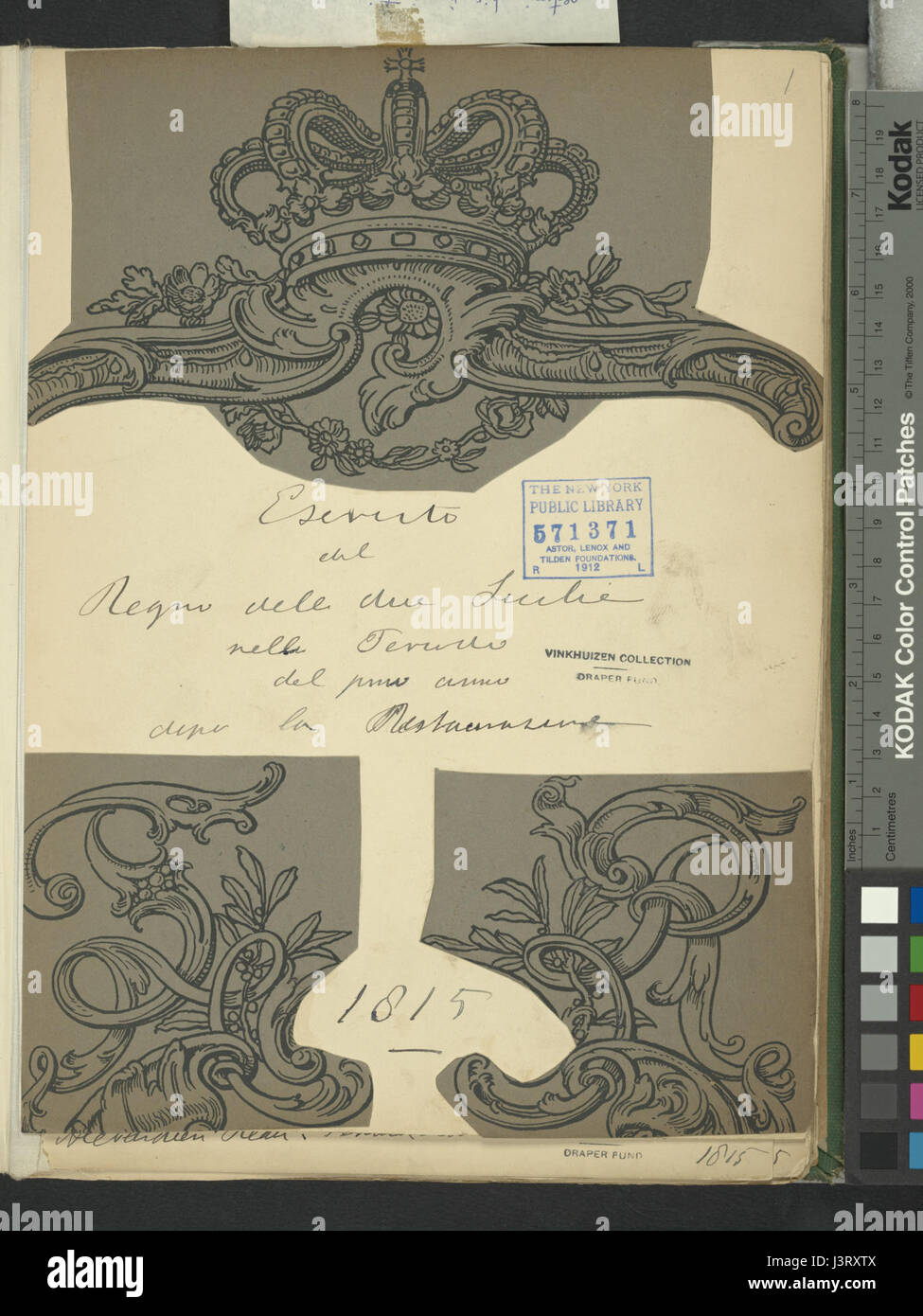 This historical map from 1815 illustrates the Kingdom of the Two ...